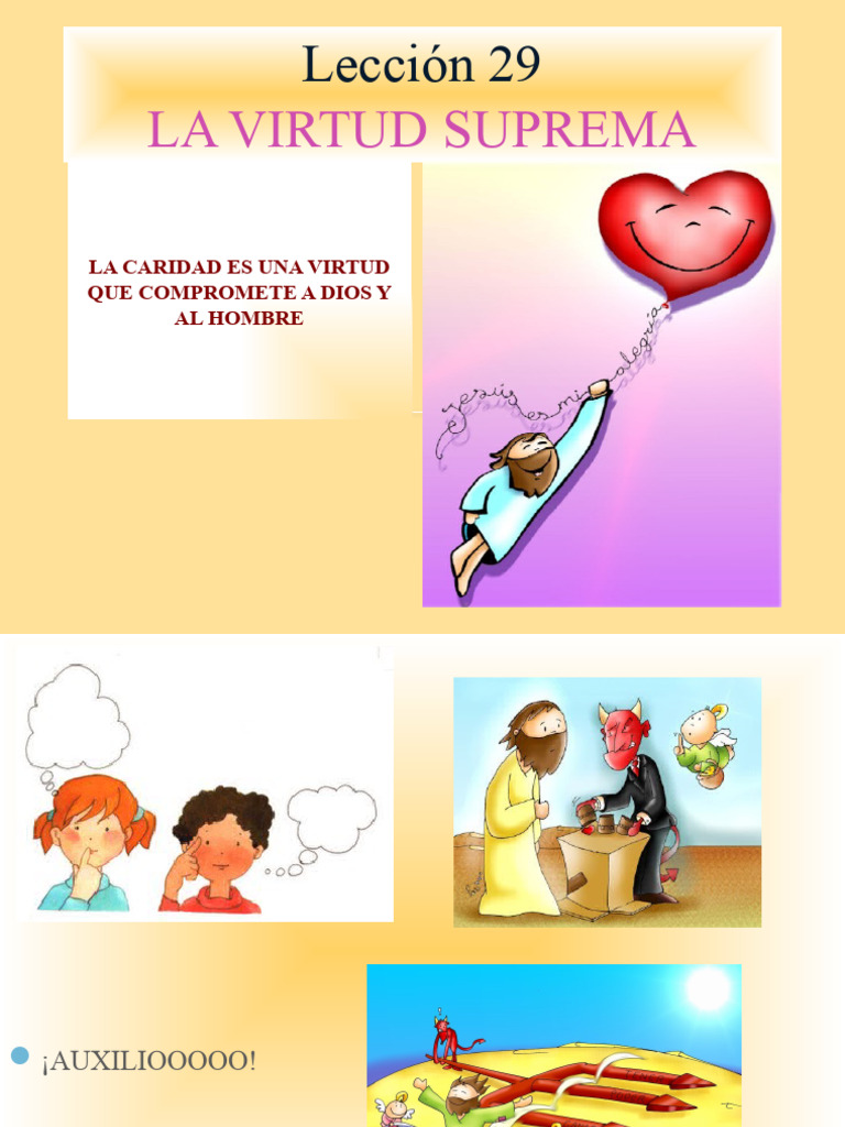LECCIÓN 29, LA VIRTUD SUPREMA | PDF | Amor | Virtud