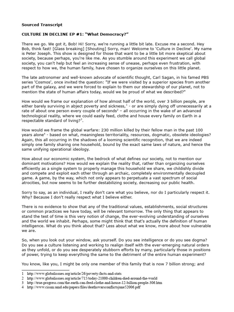 CID 1 Final Script | PDF | Democracy | Political Ideologies