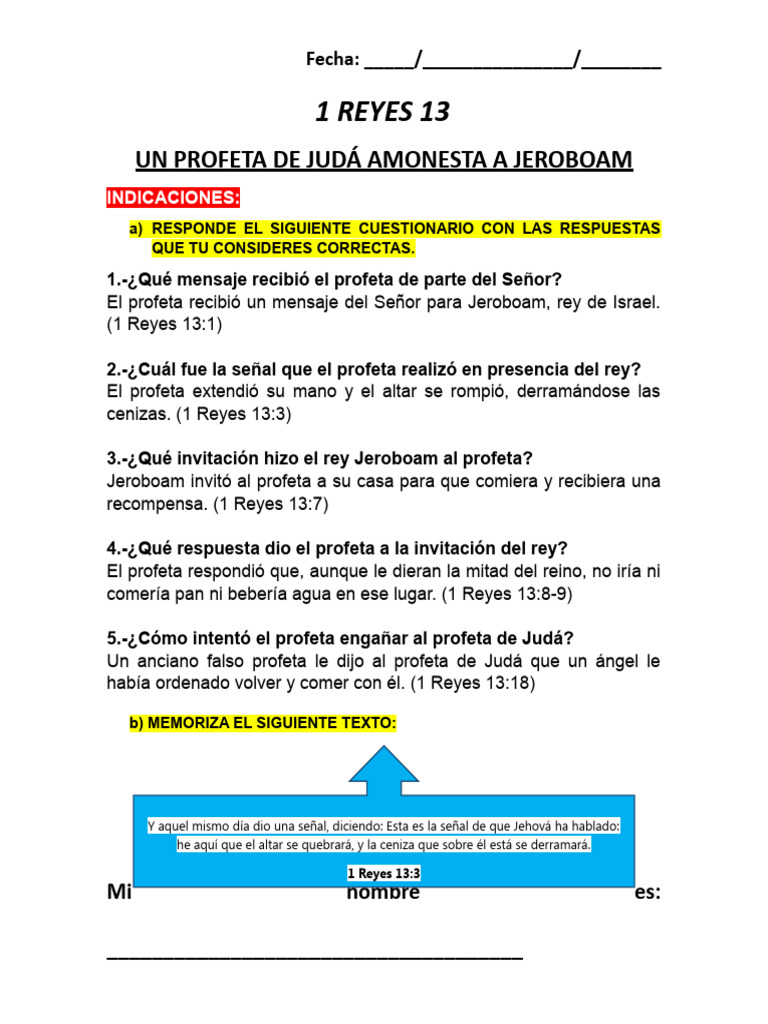 1 REYES 13 Parte 2 | PDF