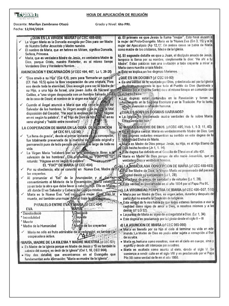 6to Pri RELIGIÓN | PDF