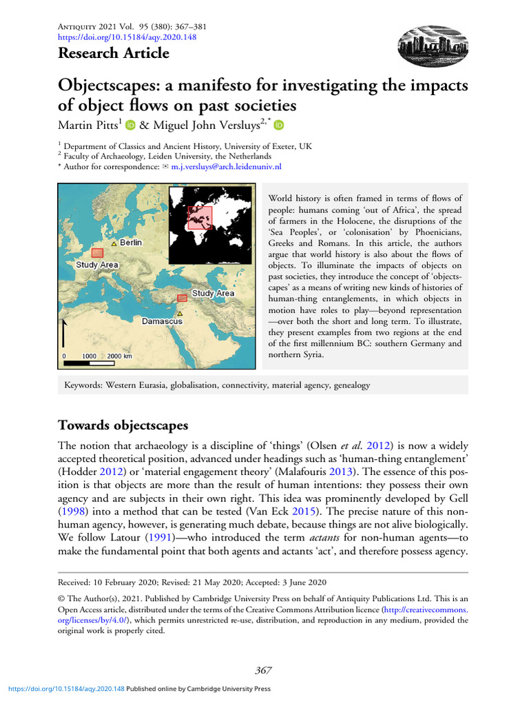 Objectscapes: A Manifesto For Investigating The Impacts of Object Flows ...