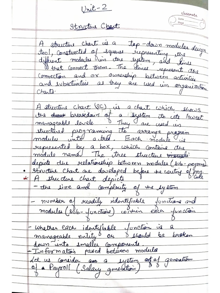 Structure Chart Notes | PDF