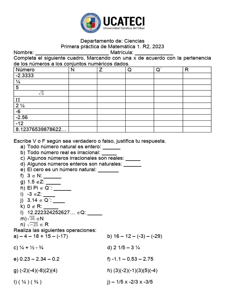 Practica de Matemática I | PDF | Codificaciones | Lexicología