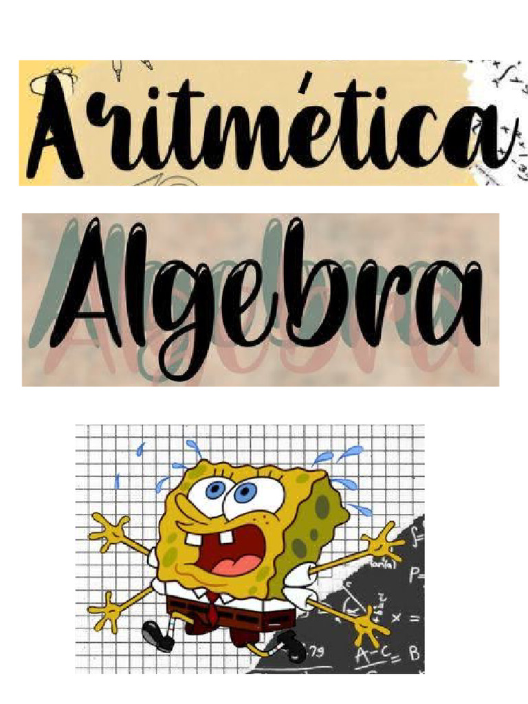Aritmetica y Algebra | PDF