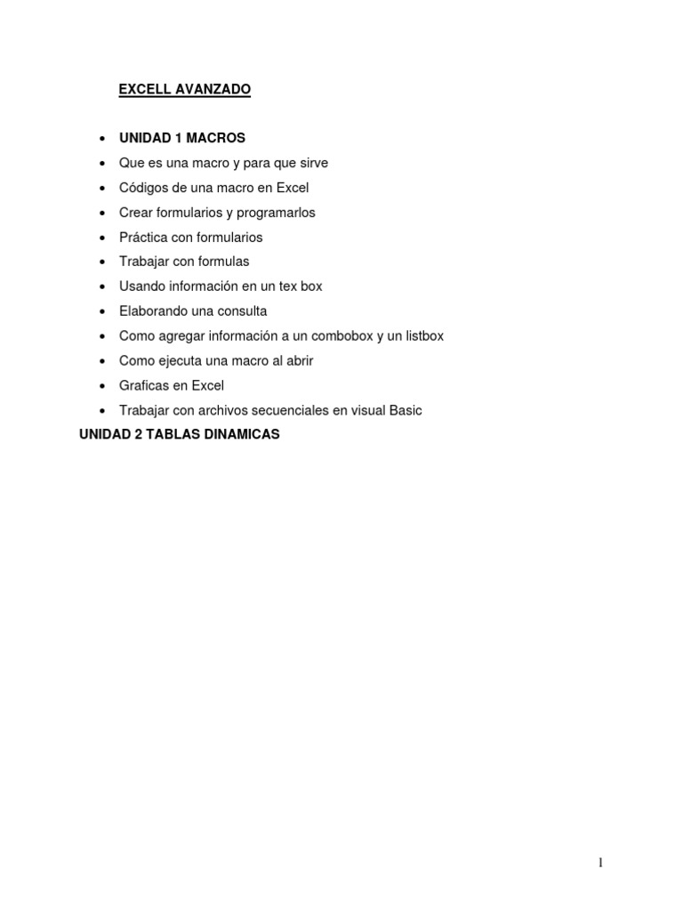 Excel Con Macros 1 Pdf Macro Informática Microsoft Excel