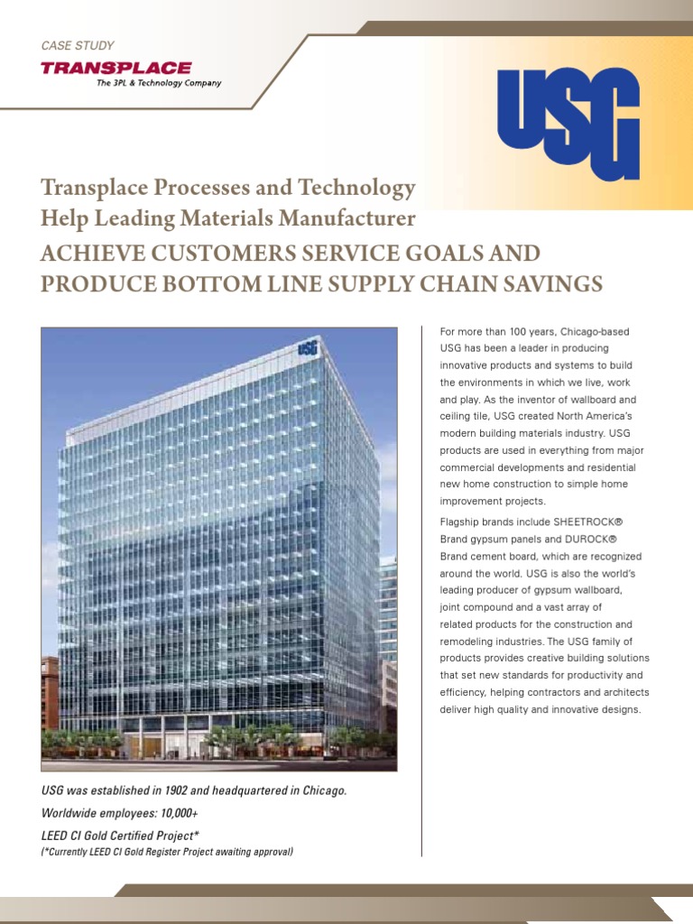 USG Case Study | PDF | Business Intelligence | Drywall
