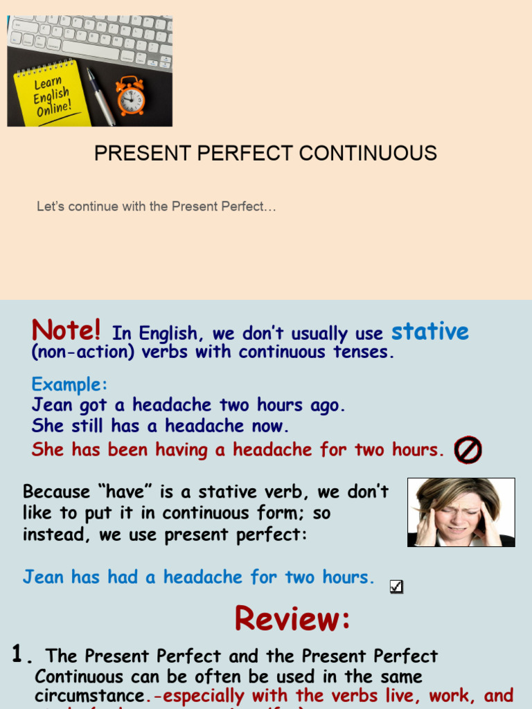 Present Perfect vs. Continuous Guide | PDF