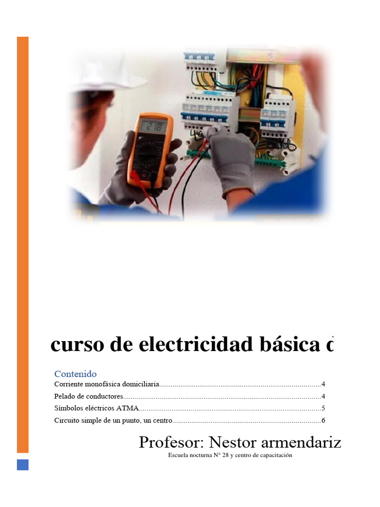 Curso electricidad domiciliaria 1 | PDF | Corriente eléctrica | Bienes manufacturados