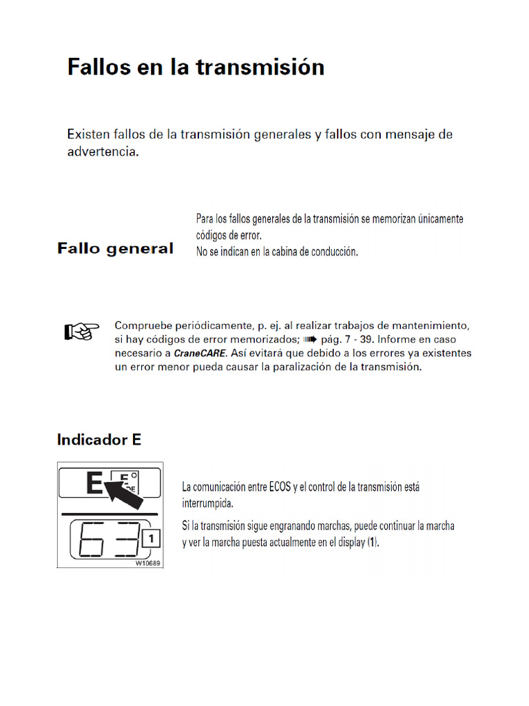 GMK 5220 Fallos en La Transmisiòn | PDF