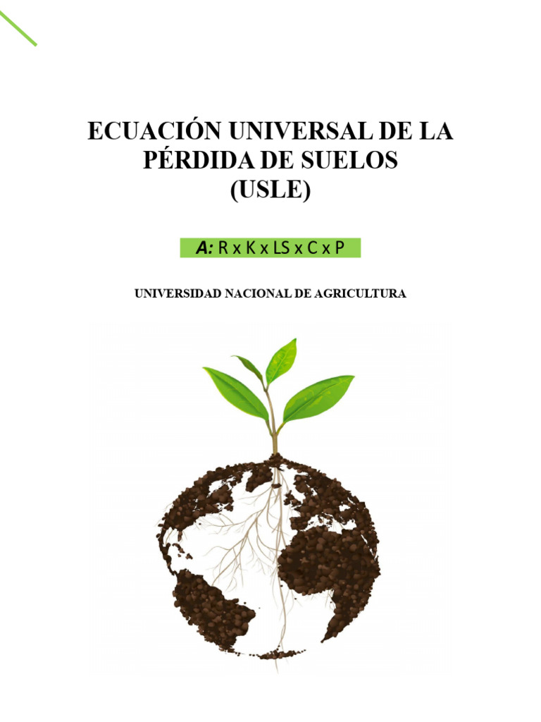 Ecuación Universal de Pérdida de Suelos | PDF | Suelo | Erosión