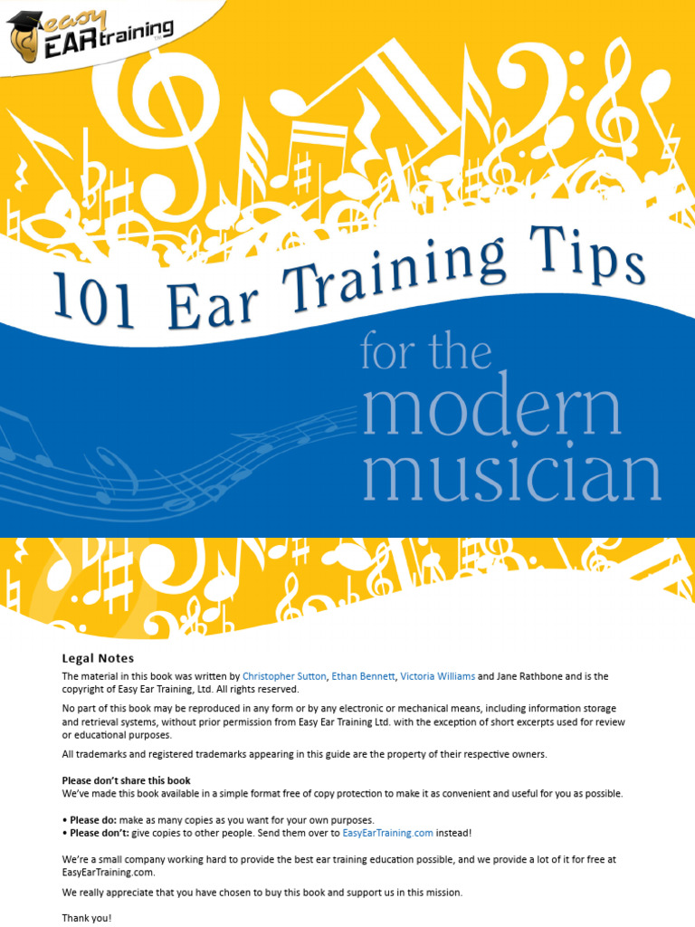 101 Ear Training Tips For The Modern Musician | PDF | Chord (Music) | Mode (Music)