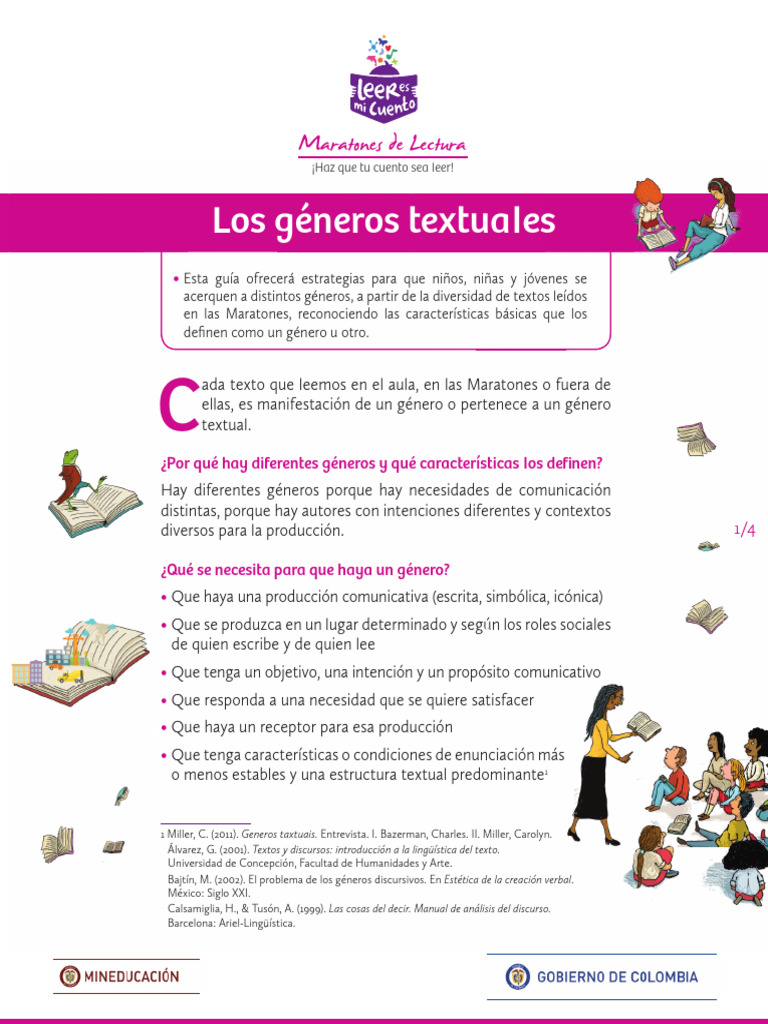 Características de los géneros textuales | PDF | Libros