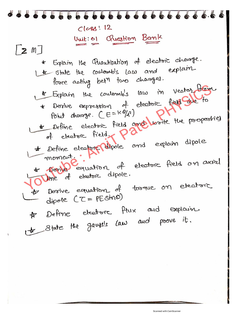 12th Phyiscs IMP 3 (Amit Patel) (EM) (2024) (VisionPapers - In) | PDF