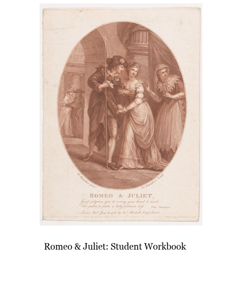 romeo juliet - student workbook final 1 | PDF | Characters In Romeo And ...