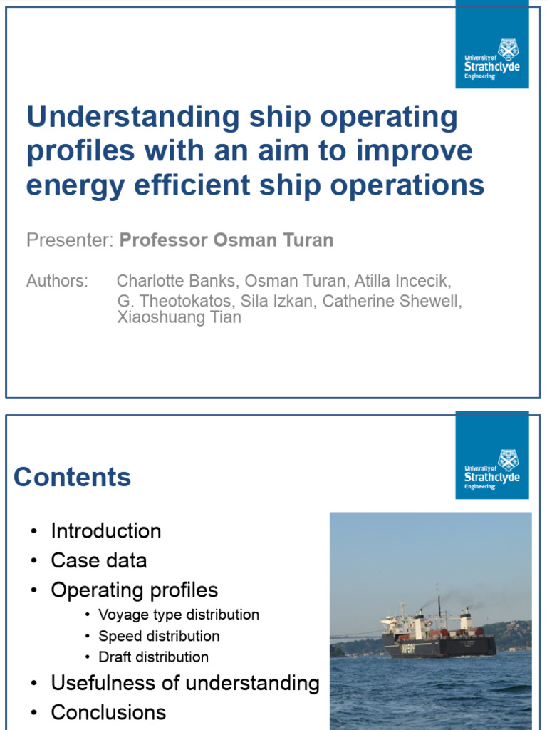 Charlotte BanksUnderstanding Ship Operating Profiles With An Aim To ...