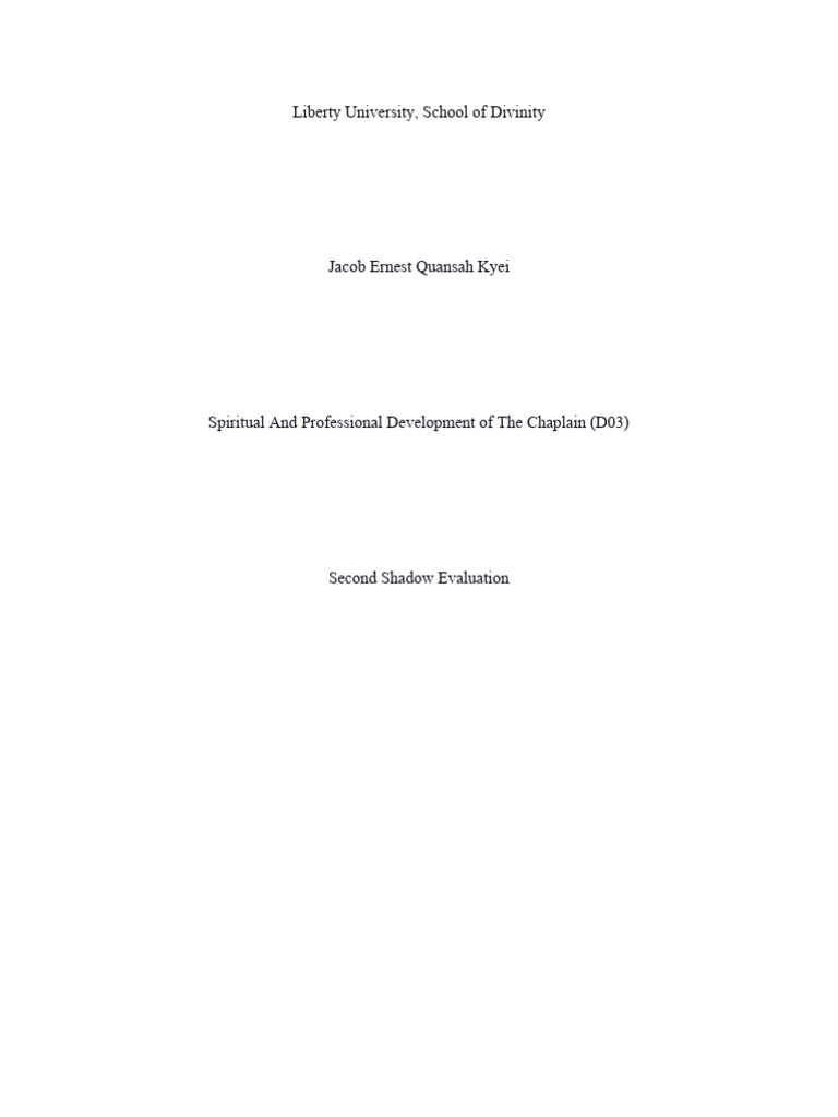 Second Chaplaincy Interview | PDF | Chaplain