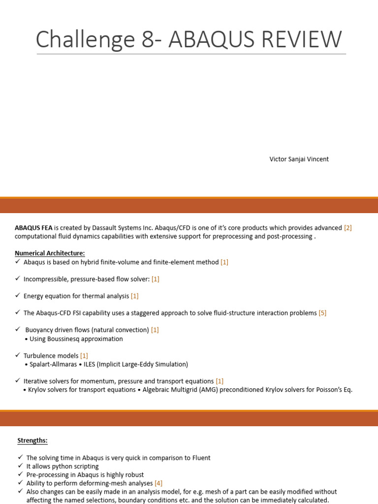 Acfd Review Abaqus | PDF | Computational Fluid Dynamics | Finite ...