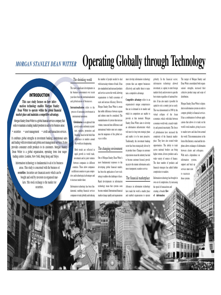 Morgan Stanley | PDF | Information | Market (Economics)