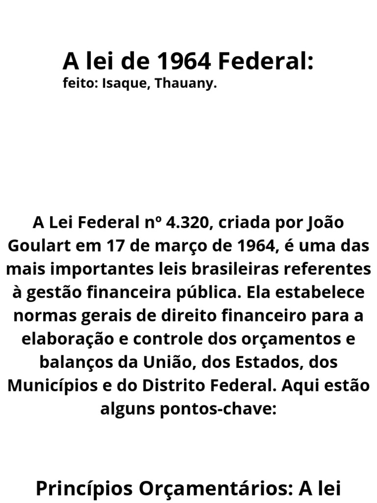 A Lei de 1964 Federal - 20240326 - 194301 - 0000 | PDF