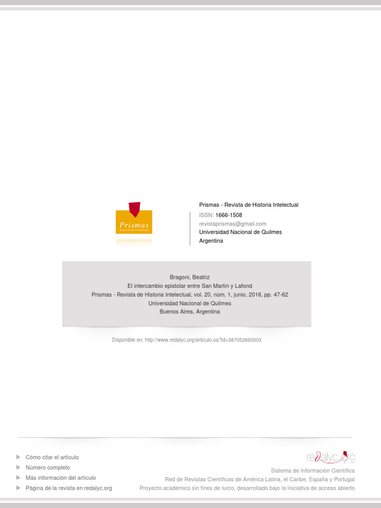 Cartas Entre San Martín y Lafond | PDF | Perú | Buenos Aires