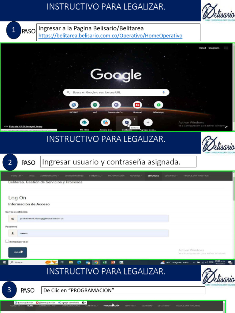 Instructivo para legalizar v1 P.. GyA (1) | PDF