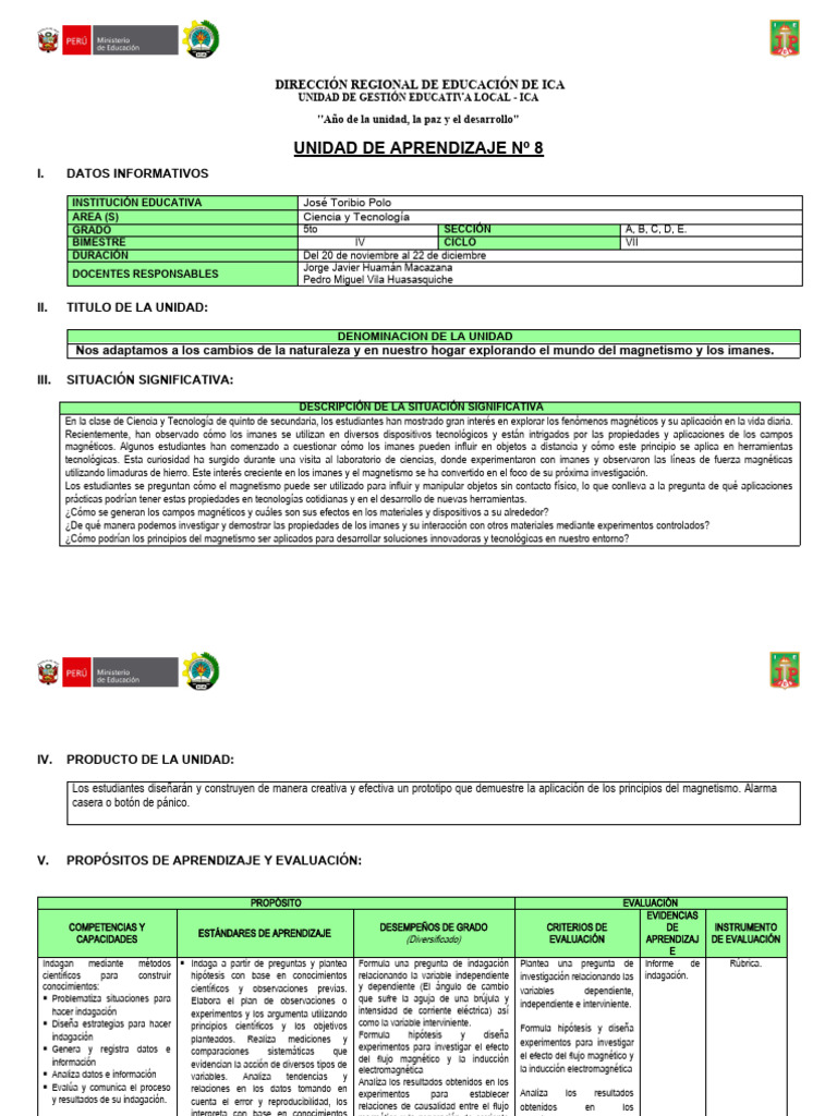 Unidad Viii 2023 | PDF | Evaluación | Aprendizaje