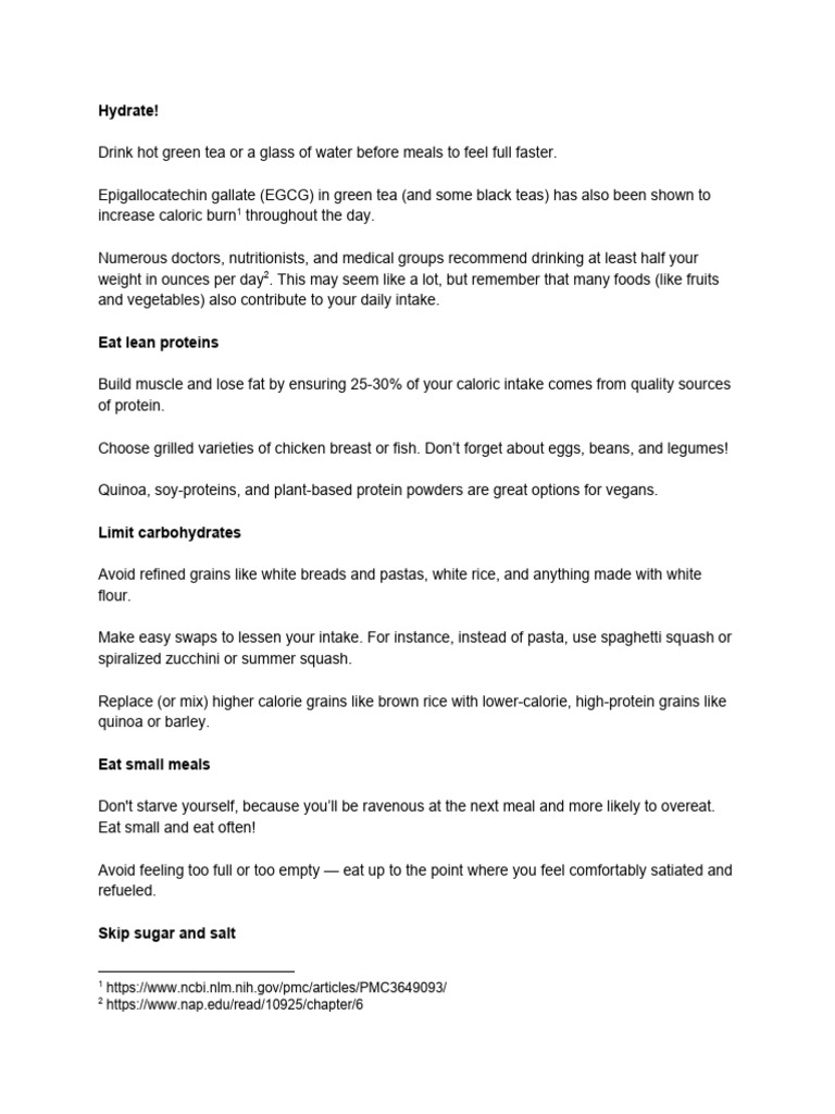 Diet Tricks To Slim Your Thighs | PDF | Drink | Foods