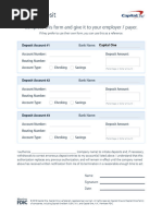 TD Bank Direct Deposit Authorization Form | PDF | Finance & Money ...