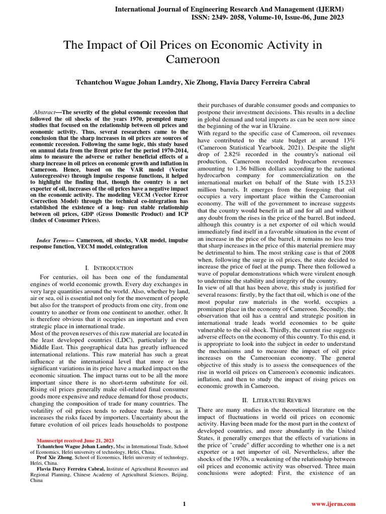 IJERM1006003 | PDF | Subsidy | Price Of Oil
