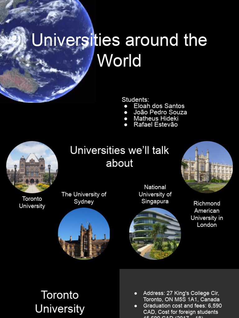 University Around The World | PDF | University | Engineering