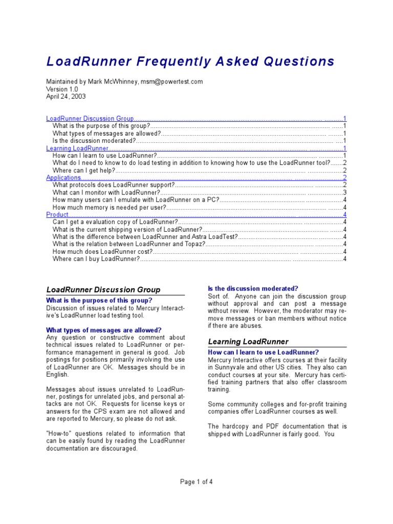 LoadRunner User Guide | PDF | Application Server | Web Server