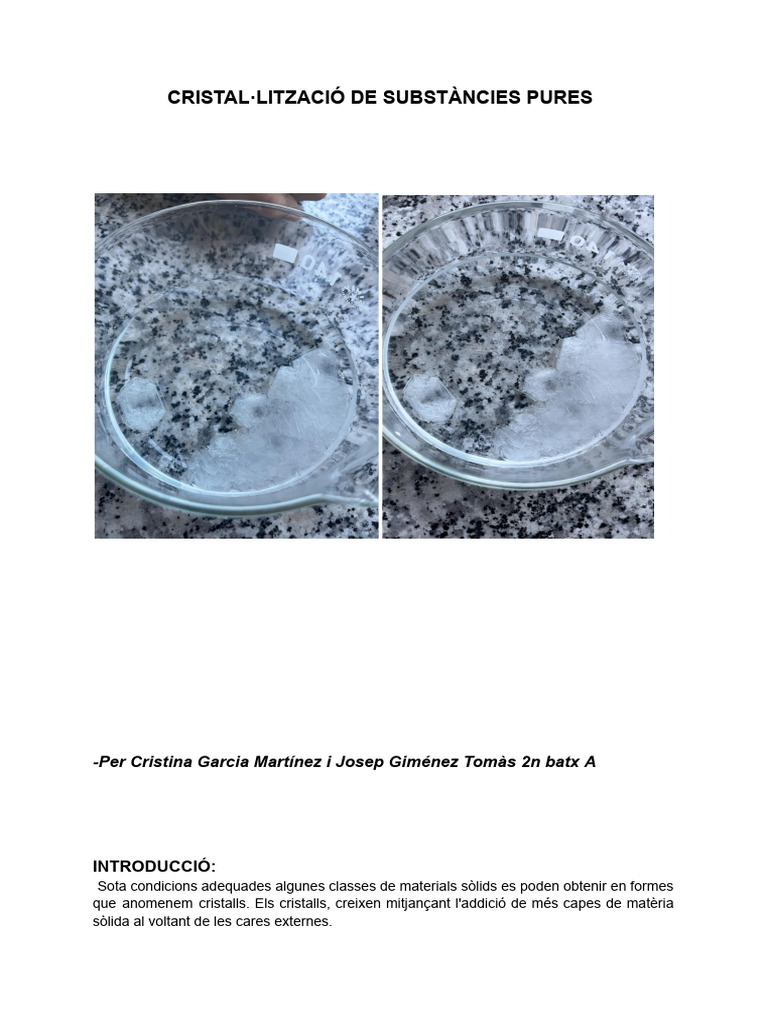 PRÀCTICA ALUM DE POTASSI (KAl (SO4) 2) | PDF