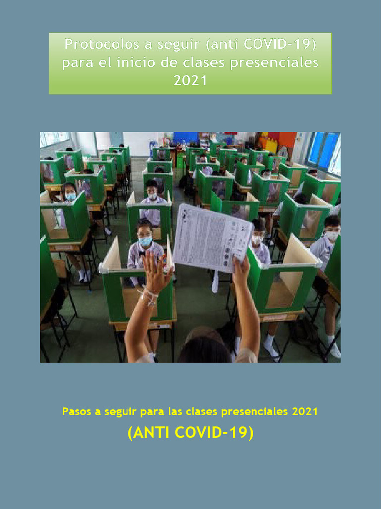 Protocolos Anti COVID-19 para Clases 2021 | PDF | Lavado de manos