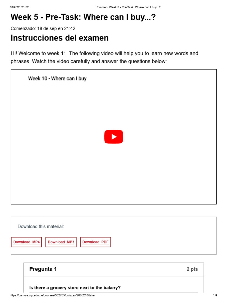 Examen - Week 5 - Pre-Task - Where Can I Buy... | PDF | Staple Foods ...