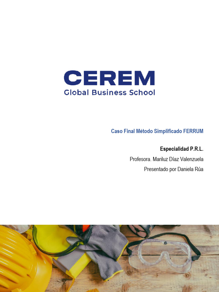 Caso Final FERRUM - Daniela Rúa | PDF | Riesgo