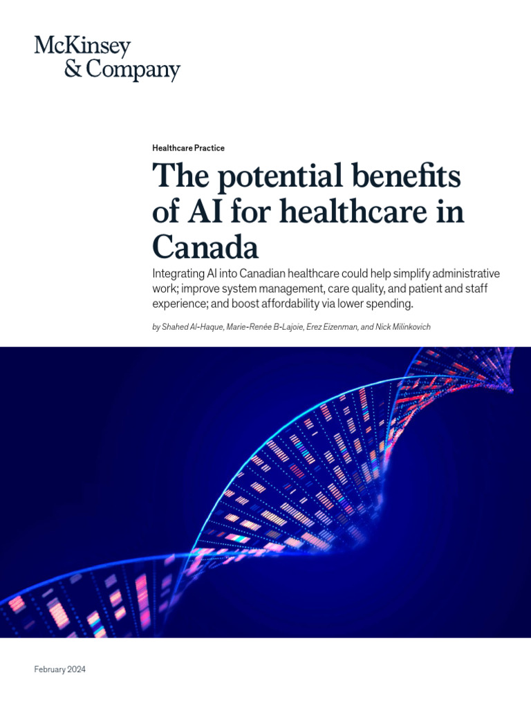 The Potential Benefits of Ai For Healthcare in Canada VF | Download ...