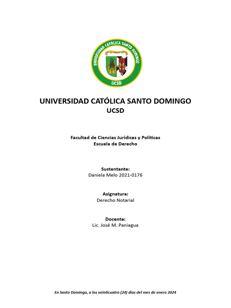 1er Informe Notarial - Daniela Melo 20210176 | PDF