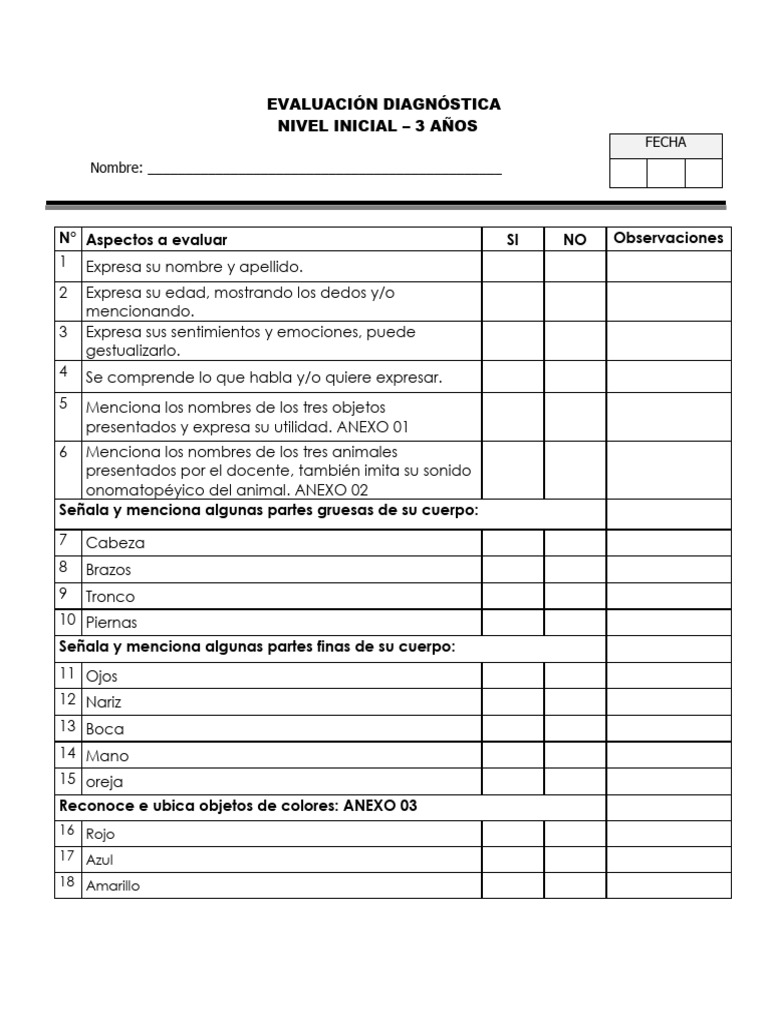 EvaluaciÓn Diagnostica Inicial 2024 Pdf 0274