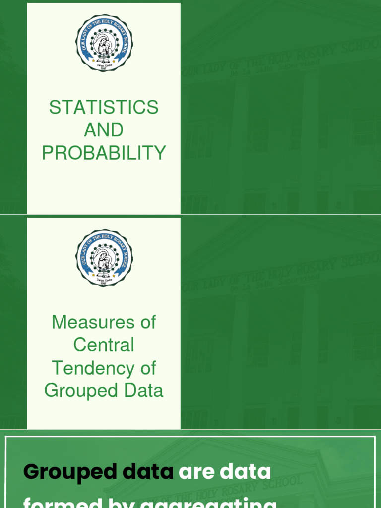 Lesson 5 Grouped Data | PDF | Science & Mathematics
