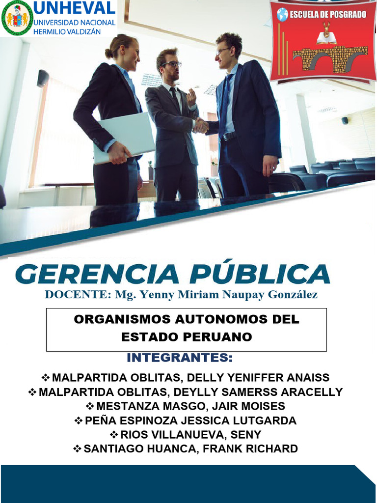 Grupo 01 - Los 35 Organismos Autonomos | PDF