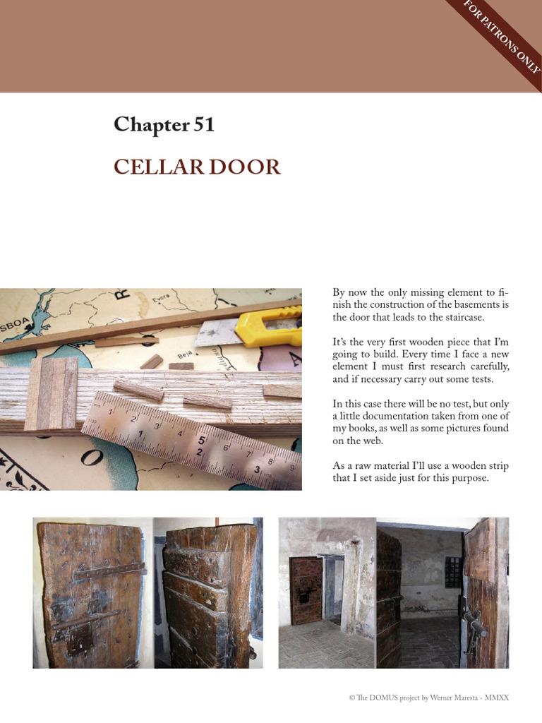 DOMUS project: Construction 051 - Cellar door | PDF | Door
