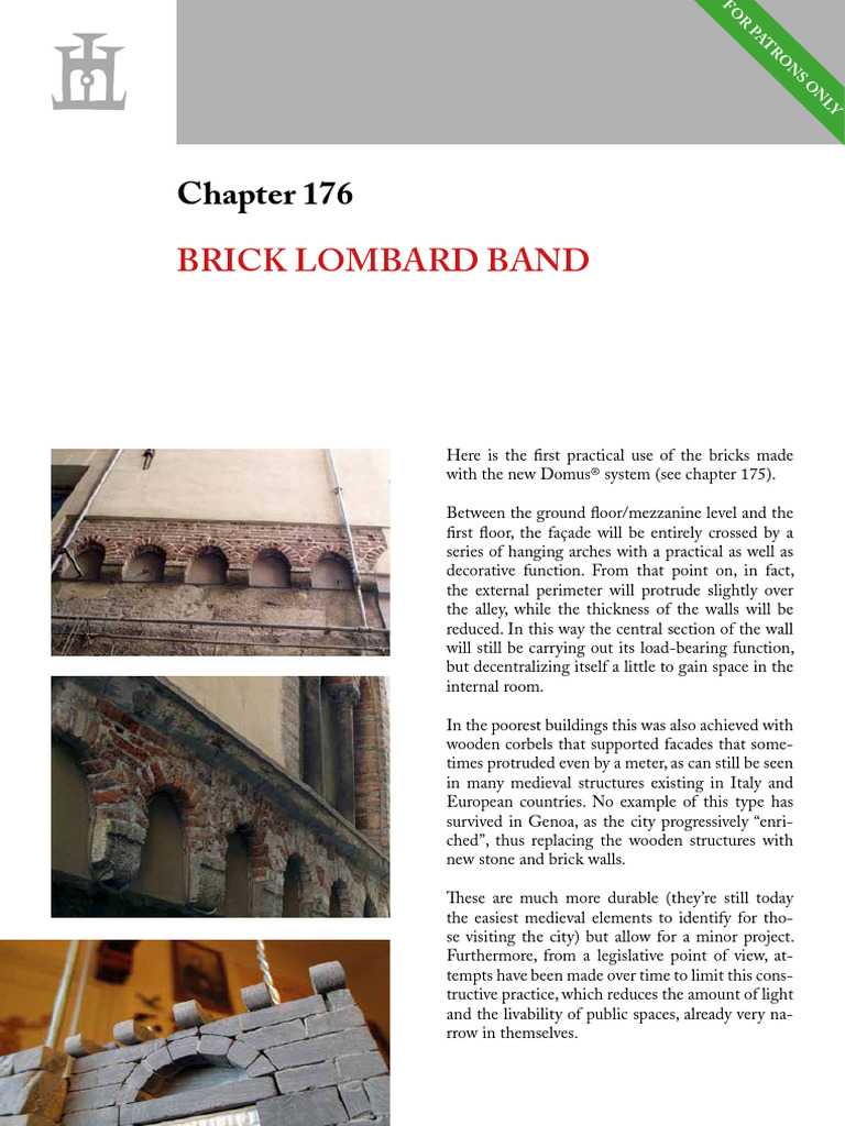 DOMUS project: Construction 176 - Brick Lombard band | PDF | Brick ...