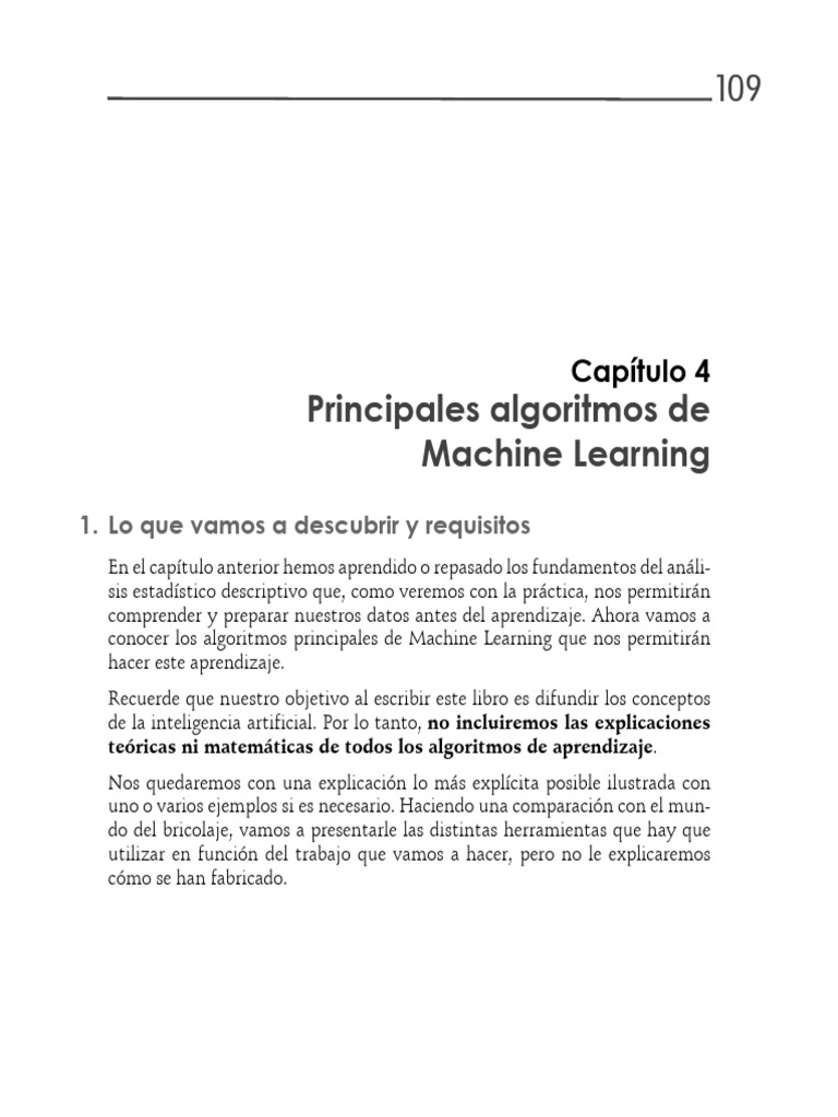 Extracto Del Libro | PDF | Aprendizaje automático | Aprendizaje