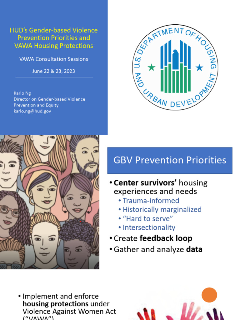 HUD VAWA Consultations Presentation | PDF | Homelessness | Section 8 ...