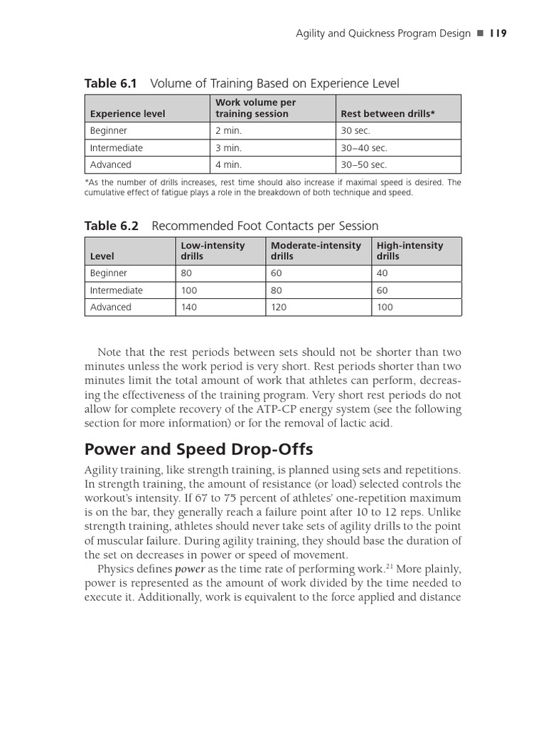 Agility Training Program Guidelines | PDF | Strength Training
