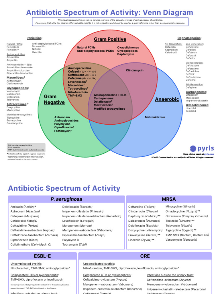 Antibotics Venn Diagram | Download Free PDF | Urinary Tract Infection ...