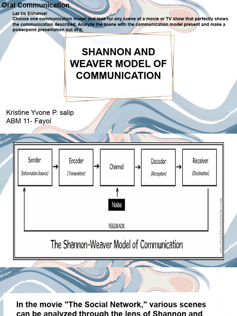 Shannon and Weaver Model of Communication | Download Free PDF ...