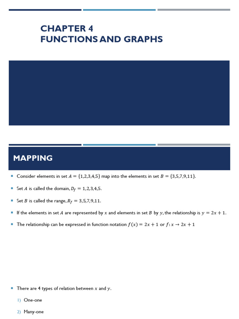 Chapter 4 Functions and Graph | PDF | Function (Mathematics) | Elementary Mathematics