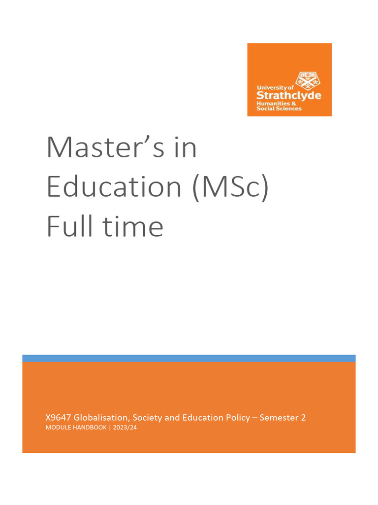 X9647 Module Booklet 2023-2024 | Download Free PDF | Essays | Policy