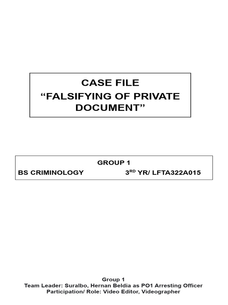 Case-folder-group-1 | PDF | Affidavit | Justice